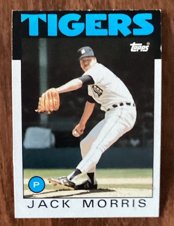 1986 Topps - #270 Jack Morris HOFer - near mint condition - FREE ...
