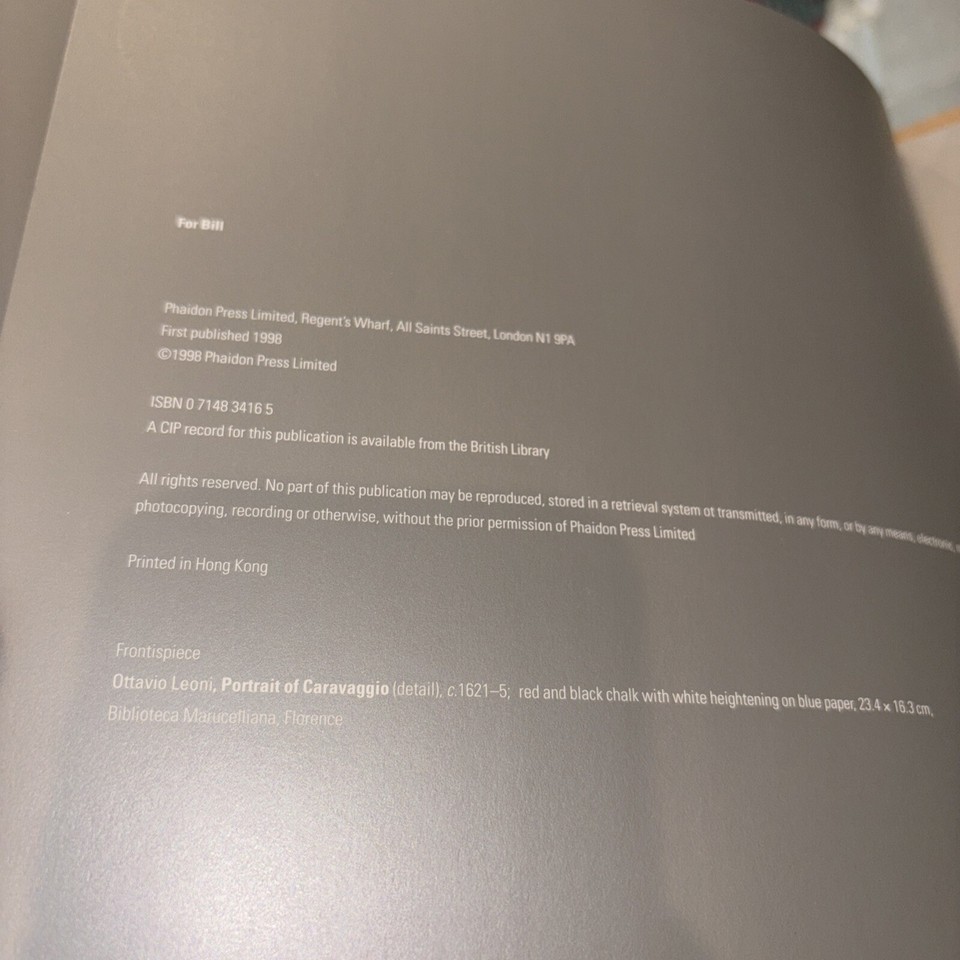 Caravaggio by Catherine Puglisi 1st Edition 1998 HCDJ Phaidon | eBay