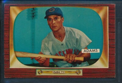 1955 Bowman Set-Break #118: BOBBY ADAMS "Cincinnati Reds" ~ NM TO NM-MT ...