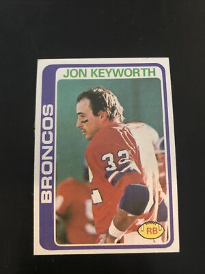 1978 Topps Jon Keyworth Denver Broncos #328 (a) | eBay