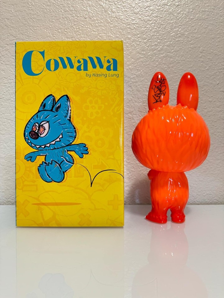 DCON How2work COWAWA ORANGE Vinyl Figure Sofubi Zimomo SIGNED by Kasing ...