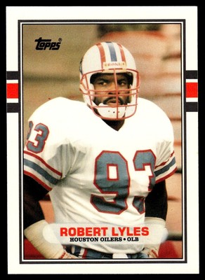1989 Topps Traded Robert Lyles Rookie Houston Oilers #130T | eBay