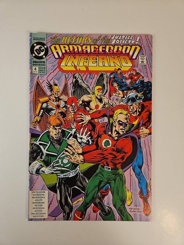 Armageddon: Inferno #4 1992 DC Comics Ostrander Giordano Comic Book ...