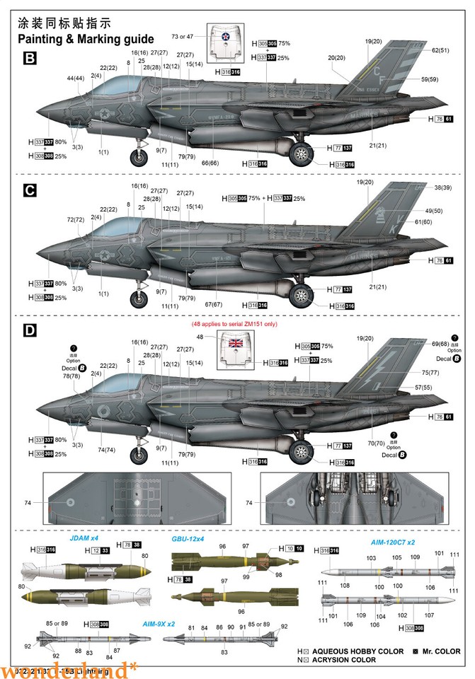 Trumpeter 03232 1/32 Scale F-35B Lightning Model Kit | eBay