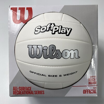 Wilson Soft Play Official Size Indoor/Outdoor Synthetic Leather ...