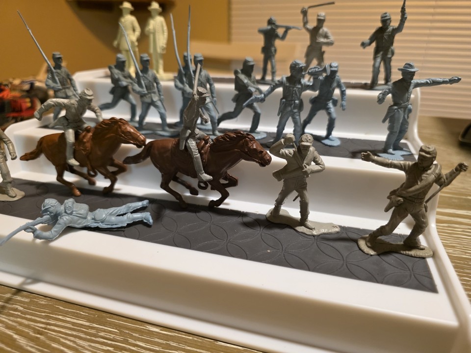 VTG Marx Civil War Playset Figure Lot With Grant, Lee, Horses Toys | eBay