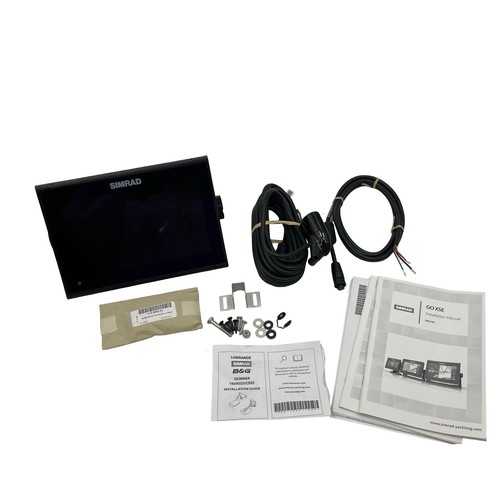 FOR PARTS Simrad GO9 XSE 9’’ Display w/ Transom Mount Transducer # ...