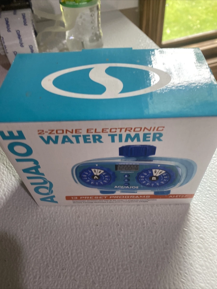 AQUA JOE 2-Zone Customizable Electronic Water Timer AJ-ET2Z, 45% OFF