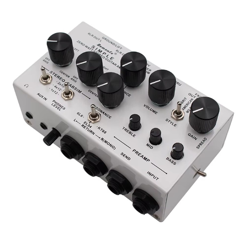 Demonfx SIMPLE DI Box Guitar Pedal Preamp Simulator,Power Amp ...