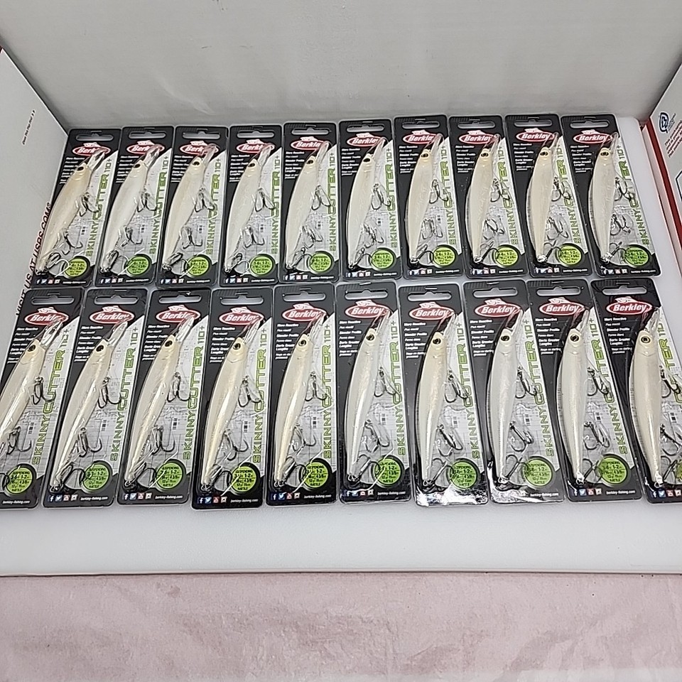 20 BERKLEY SKINNY CUTTER 110 SHALLOW 4-3/8" Jerk Bait Lot 7/16OZ Lures ...