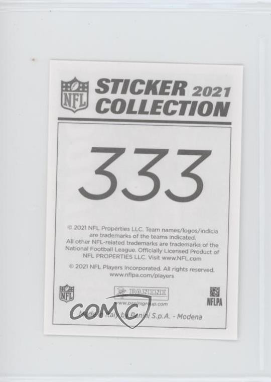 2021 NFL Sticker & Card Collection Stickers European Kenneth Gainwell ...