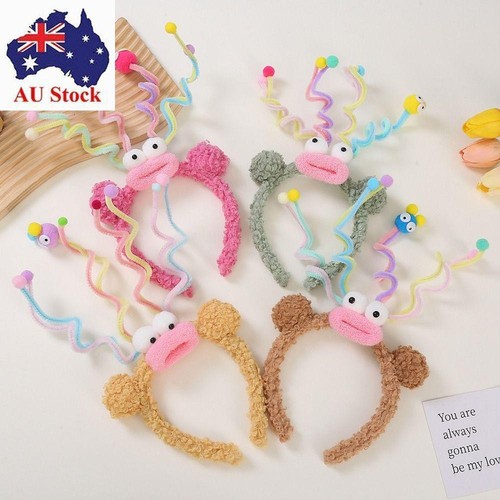 Cartoon Sausage Mouth Headband Wool Roll Twist Spring Hair Hoop ...
