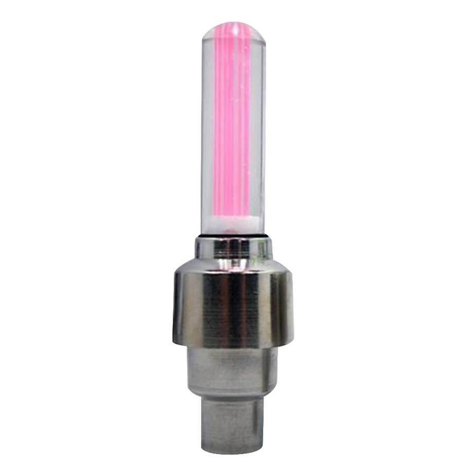 1 INDIVIDUAL LED CAP bike valve stem flashing Light Bicycle Wheel Tire ...