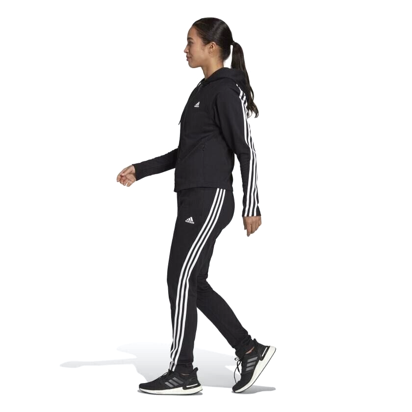 Adidas 2-Piece Tracksuit Full Jogging Suit Hoodie Jacket XS Black ...