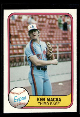 1981 Fleer Baseball #167 Ken Macha "Set Break" Mint Montreal Expos | eBay