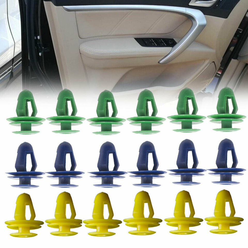 50PCS Auto Door Panel Clips Fixing Fastener 9mm Hole Car Interior Trim ...