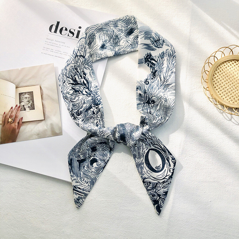 Handbag Initial Handle Ribbon Scarf, Purse Scarf, Band Hair ...