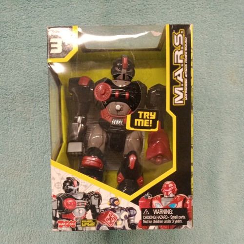Cybotronix M.A.R.S. Motorized Attack Robo Squad Toy Robot Black & Red ...