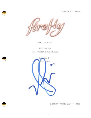 Nathan Fillion Signed Autograph Firefly Pilot Script Screenplay - Mal ...