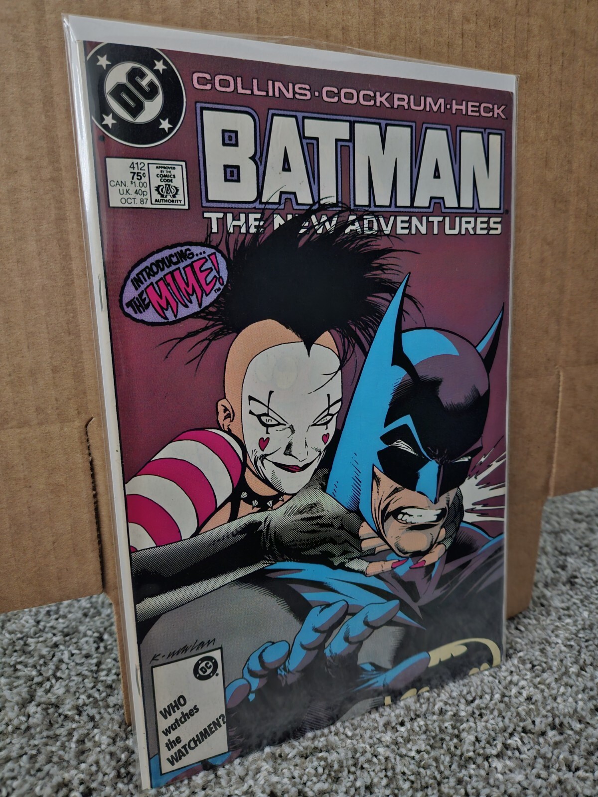 1987 DC Comics Batman #412 1st Appearance & Origin of the Mime | eBay
