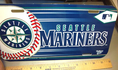 Seattle Mariners Major League Baseball MLB plastic License Plate made ...
