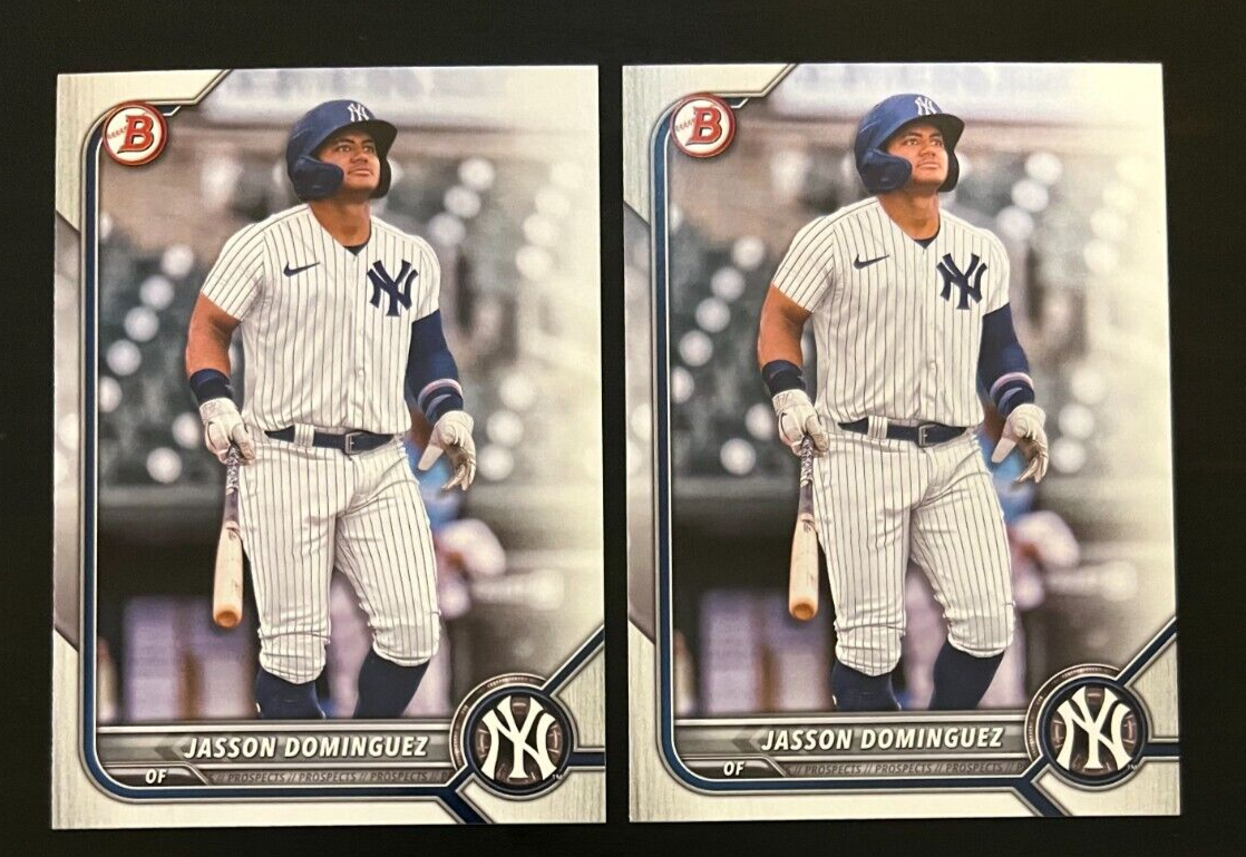 2 2022 Bowman Draft #BD-75 Jasson Dominguez New York Yankees ROOKIE ...
