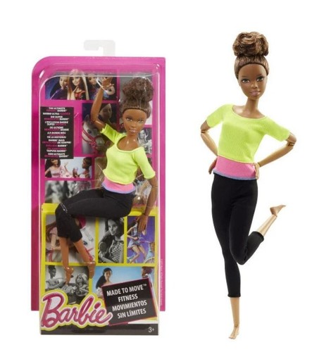 BARBIE FITNESS doll MADE TO MOVE DHL83 Mattel 887961323412 | eBay.de