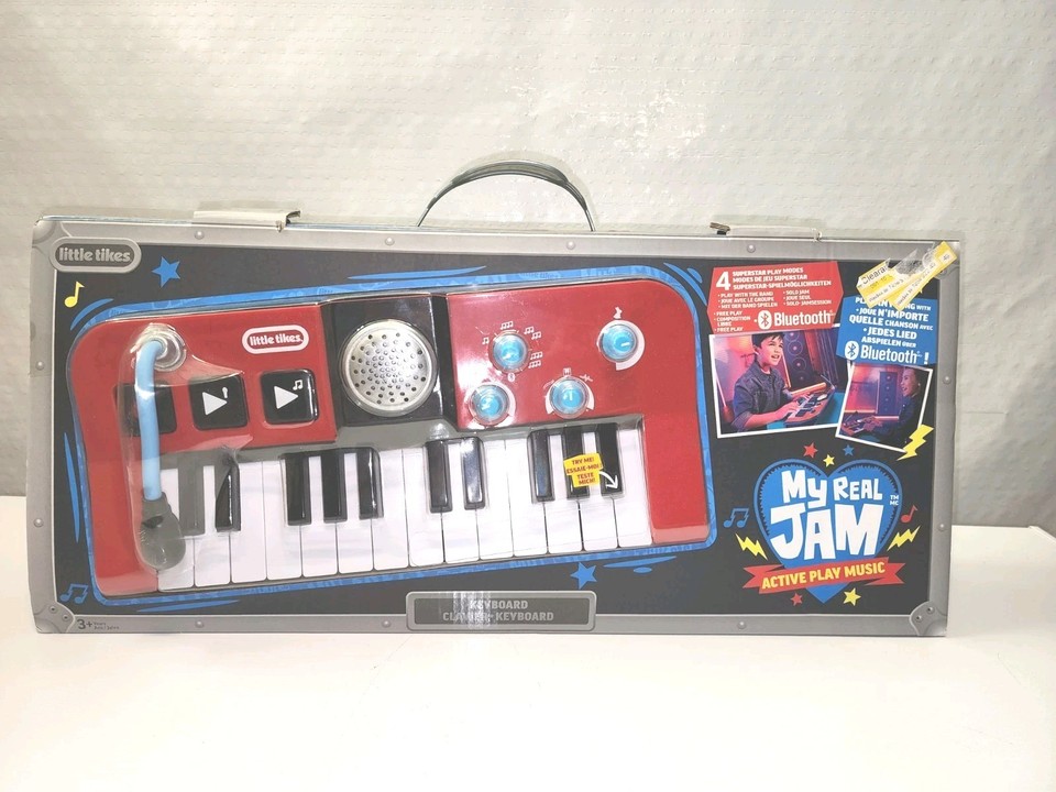 Little Tikes Kids' My Real Jam Keyboard with Microphone and Keyboard ...