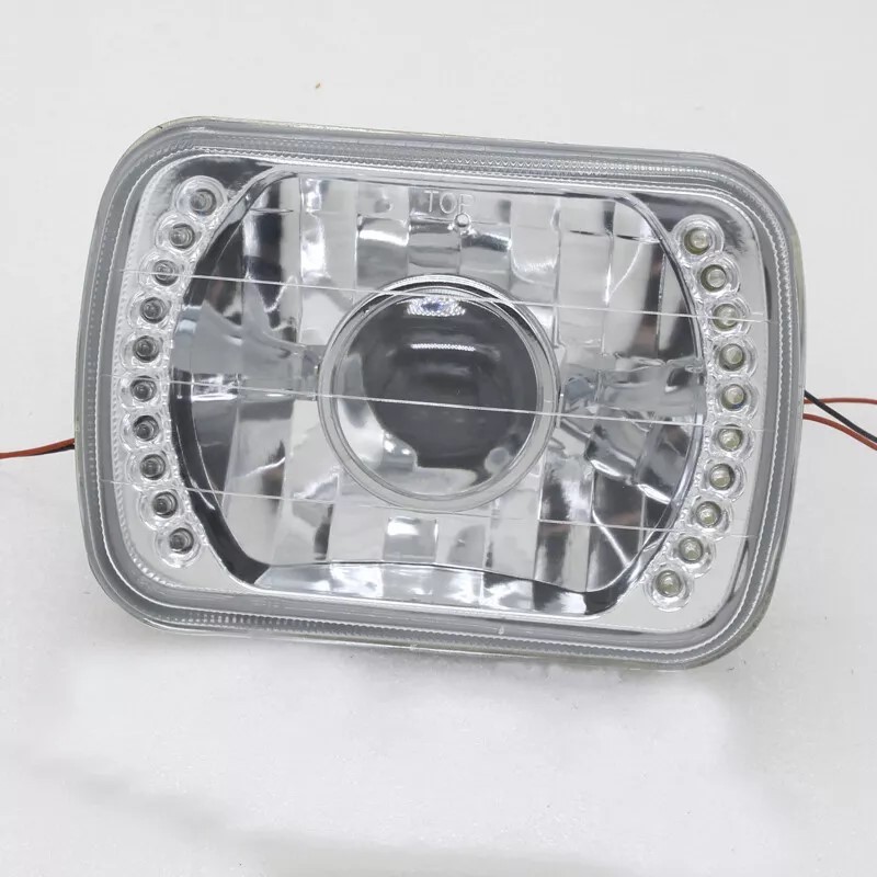 5x7 7x6 LED Sealed Green Halo Headlights Fit Toyota 95-97 Tacoma & 88 ...