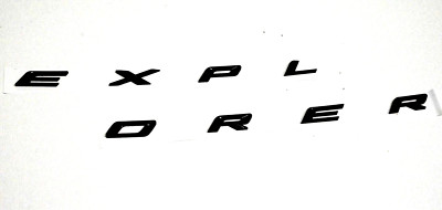 2011-2021 Explorer Ford Sport Pkg Hood Emblem Letters Decal Gloss Black ...