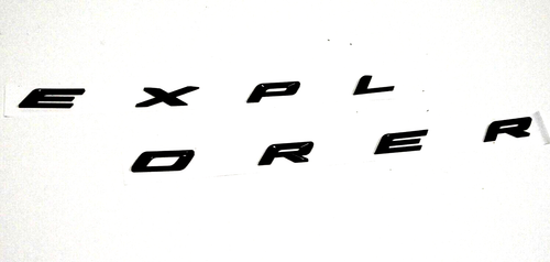 2011-2021 Explorer Ford Sport Pkg Hood Emblem Letters Decal Gloss Black ...