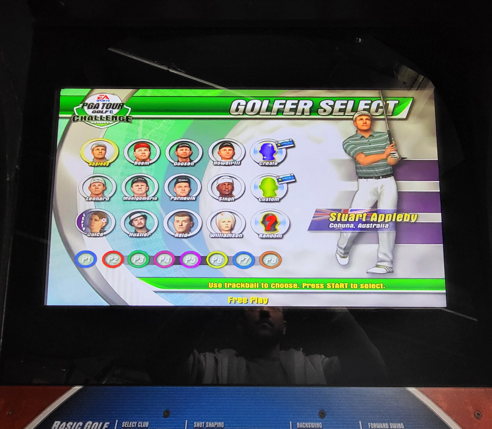 PGA Tour Golf Team Challenge Full Size Sports 4 Player Arcade Game 27 ...