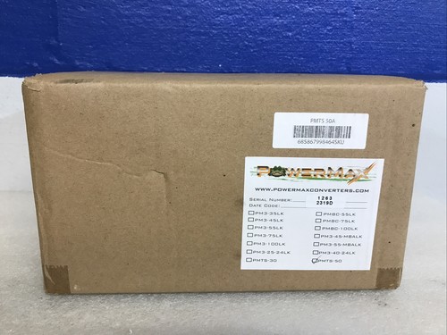 PowerMax PMTS-50 RV Automatic Power Transfer Switch 50 Amp New Sealed ...