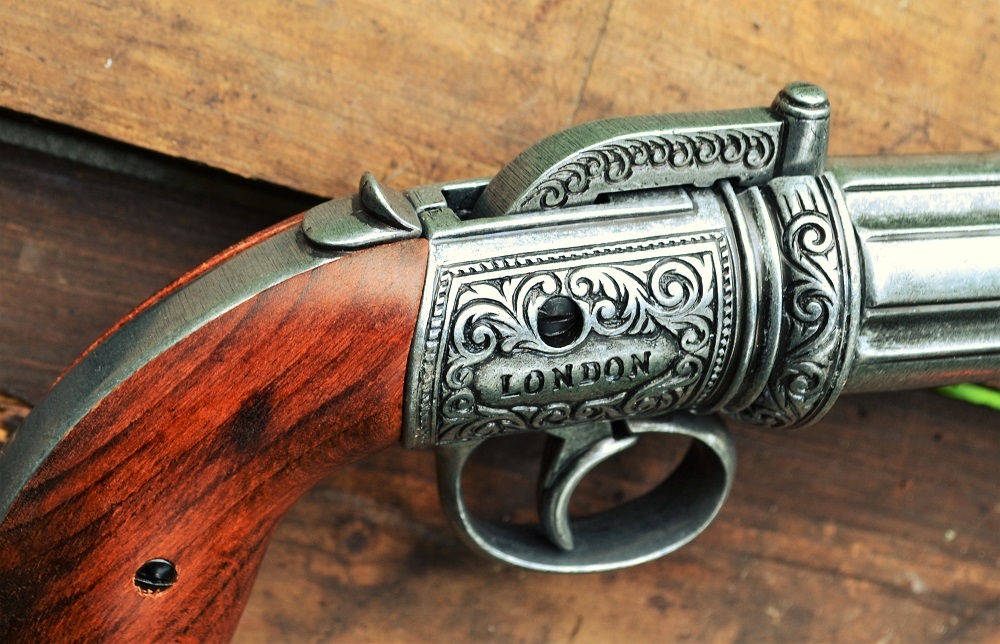1840 Pepperbox Derringer Pistol - Civil War - Non-Firing Denix Replica ...