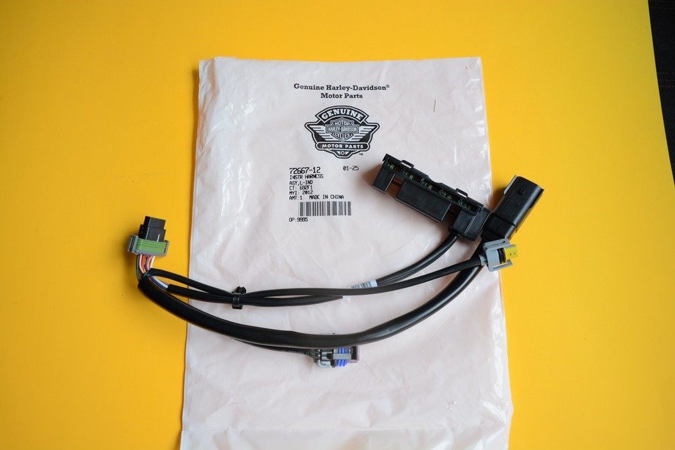HARLEY NEW OEM INSTRUMENT LIGHTING HARNESS DYNA CONSOLE 72667-12 | eBay