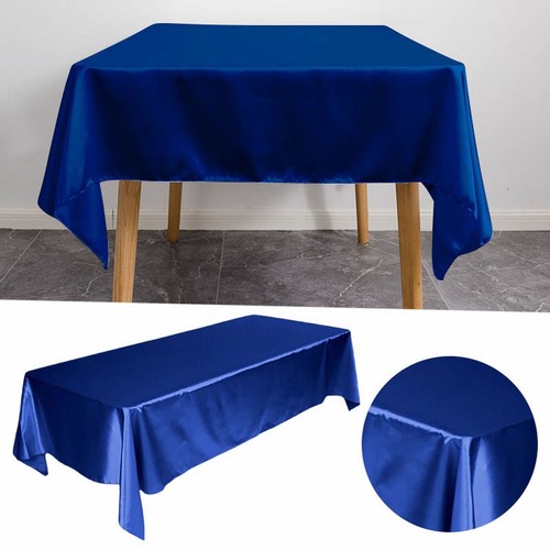 Satin Tablecloth 120 x 57 Inch Satin Table Cover for Wedding Banquet ...