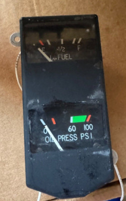 C669504-0101 Cessna Fuel and Oil Pressure Engine Gauge Cluster | eBay