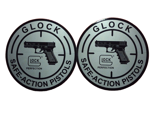 GLOCK PERFECTION SAFE ACTION PISTOLS Two Shot Show Stickers D64 | eBay