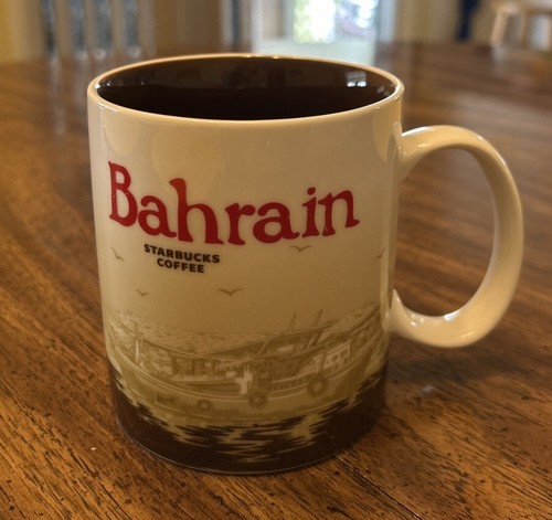 Starbucks BAHRAIN Global Icon Coffee City Mug Cup 2017 16oz Brown Cream ...