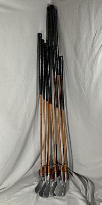 H & B Grand Slam Vic Ghezzi Golf Club Set -- 3 Woods and 6 Irons | eBay