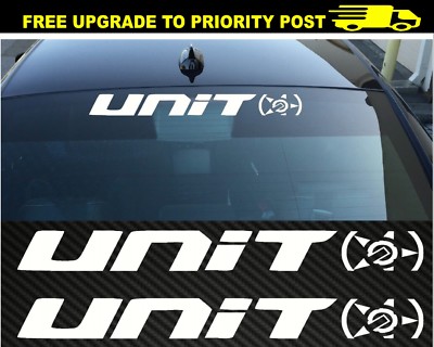 2x UNIT MX Sticker Decal Banner 500mm LARGE Car ute window wall ...