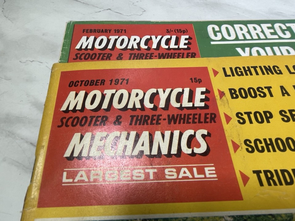 2 Issues Of Motorcycle Scooter & Three Wheeler Mechanics Magazine ...