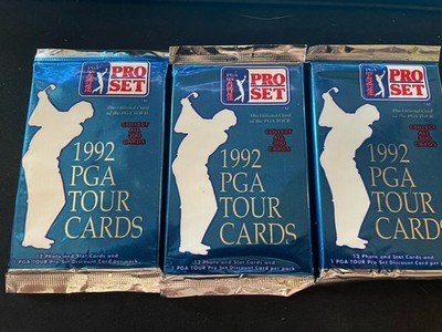 1992 PGA Pro Set Tour Golf Cards- 3 Packs - Factory Sealed | eBay
