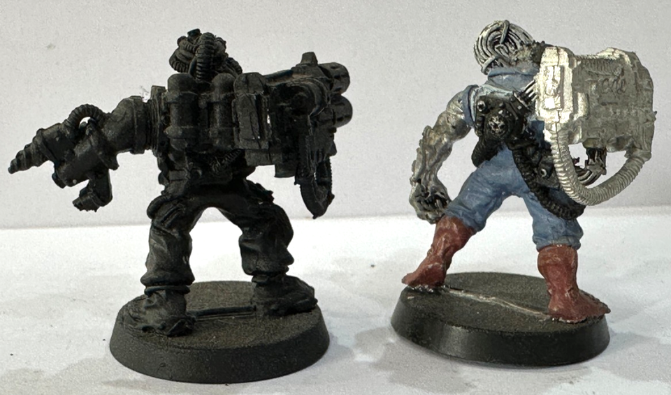 5x Adeptus Mechanicus Gun Servitor miniatures Warhammer 40k metal orig ...