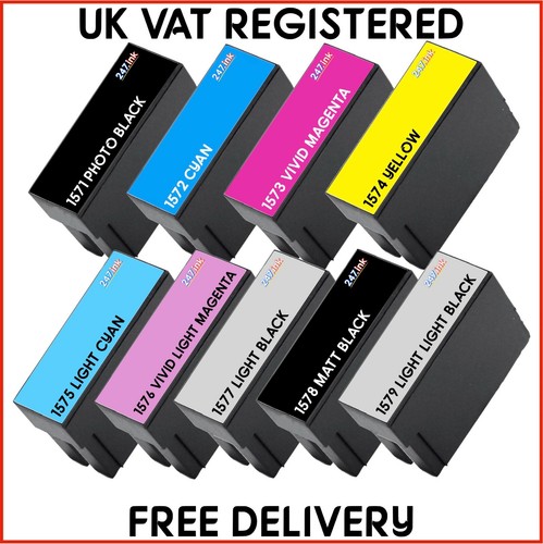 T157 1571-1579 157 Ink Cartridges For Epson R3000 (Set of 9) non-oem | eBay