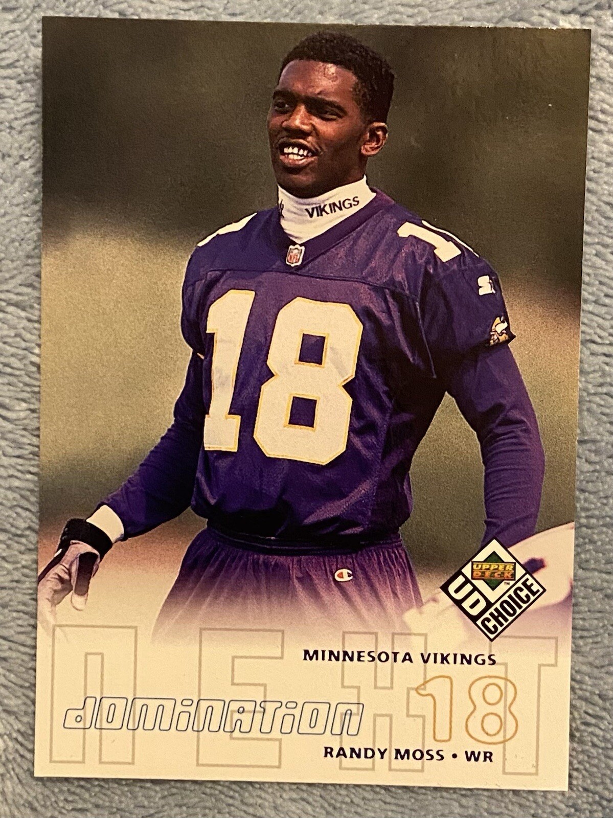 1998 Upper Deck Choice Randy Moss Rookie Card RC #270 Minnesota Vikings ...