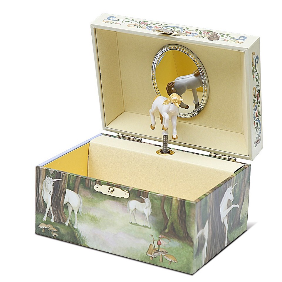 Musical Unicorn Jewelry Box for Girls - Kids Music Box with Spinning ...