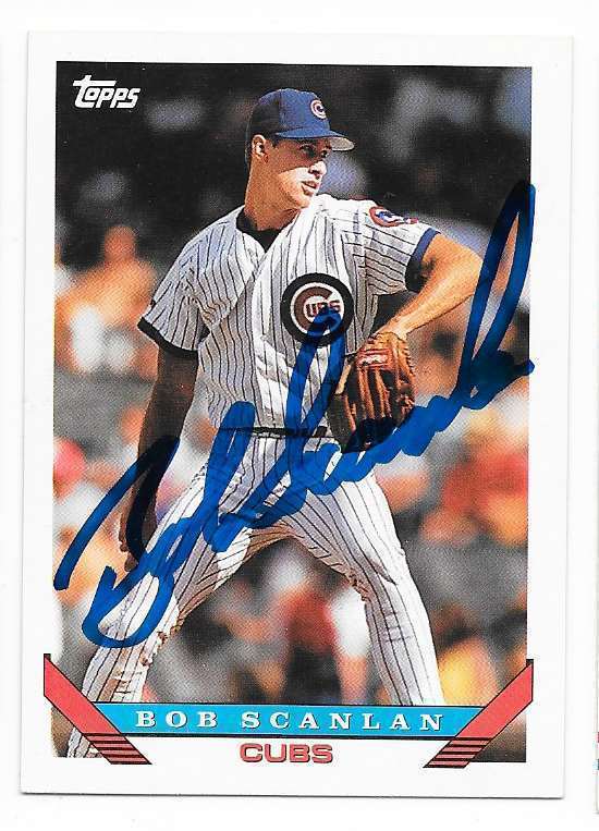 BOB SCANLAN 1993 TOPPS AUTOGRAPHED SIGNED # 47 CUBS | eBay