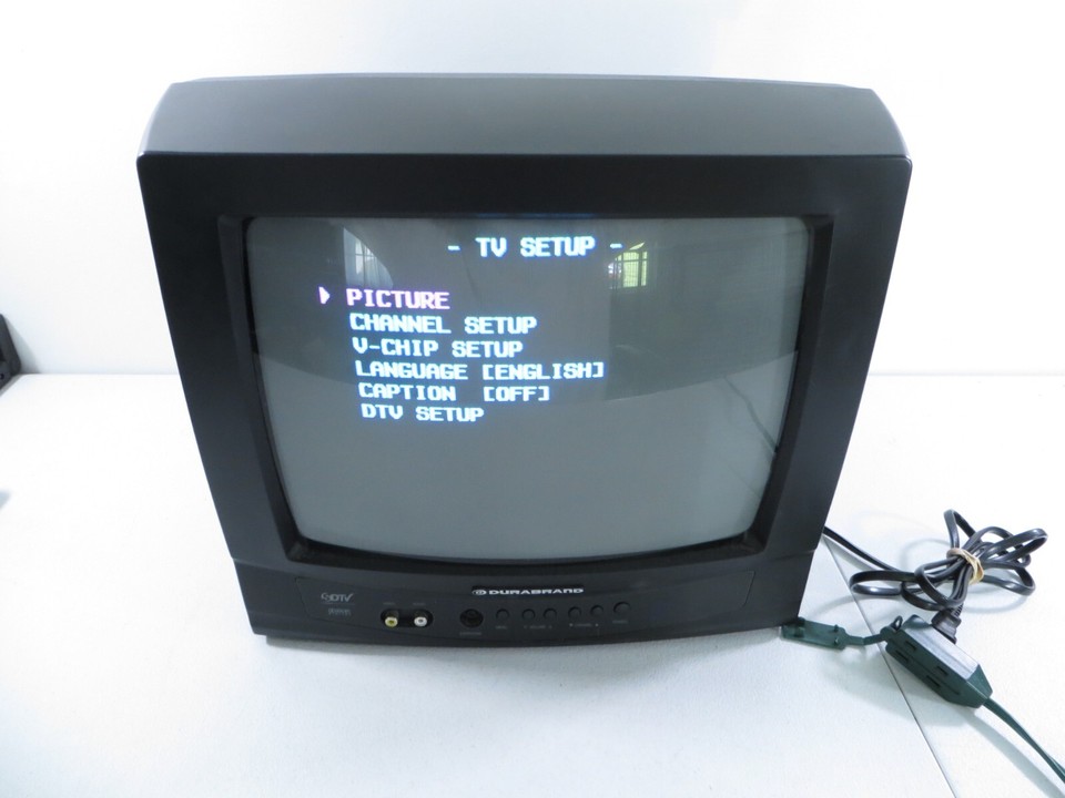 Durabrand 13" CRT Color Retro Gaming TV CR130DR8 No Remote TESTED ...