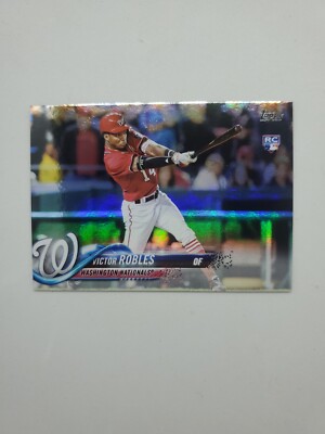 2018 Topps Victor Robles Foil RC Rookie Card #166 Nationals MLB | eBay